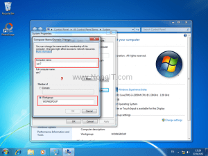 วิธีเปลี่ยนชื่อคอมพิวเตอร์ (Computer Name) และ Workgroup บน Windows 7 - NONGIT.COM