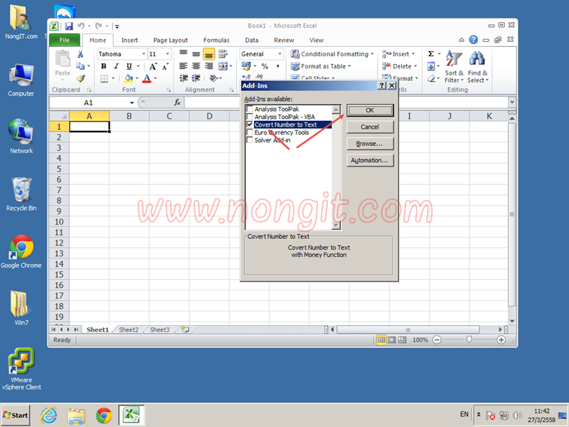 วิธีการเพิ่ม Add-In ใน Excel - NONGIT.COM