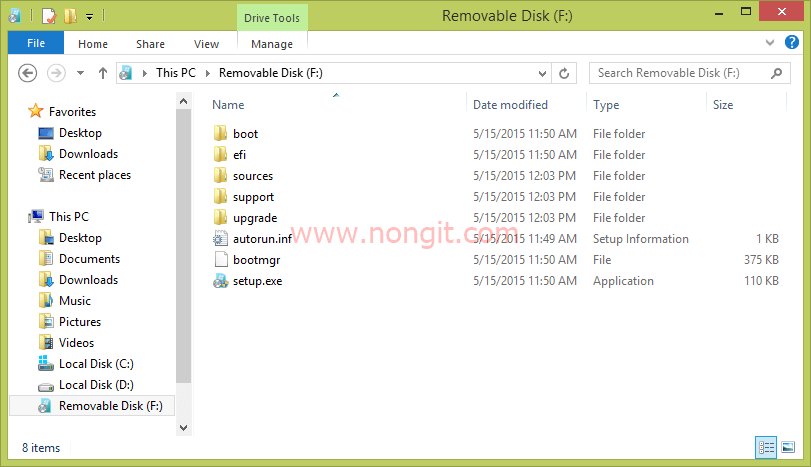 วิธีสร้าง Windows 7/8.1/10 ให้ Boot ลงผ่าน USB Flash drive - NONGIT.COM