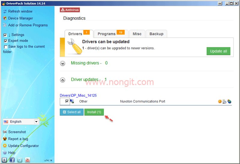 แนะนำโปรแกรม Driver pack solutions ติดตั้งไดร์เวอร์อัตโนมัติและวิธีใช้ ...