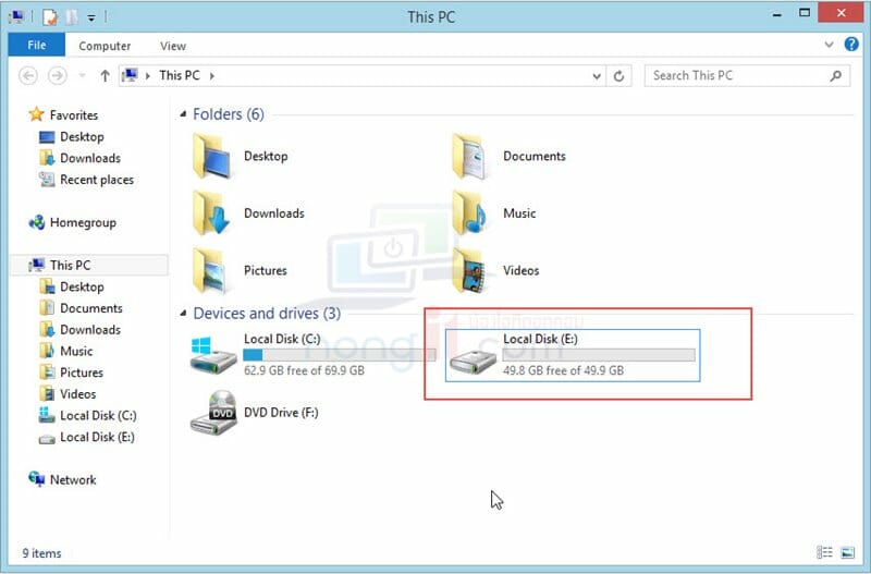 เปลี่ยนชื่อไดร์ฟ (Drive) E: เป็น D: (Drive Letter) Windows 10/8.1/7 ...