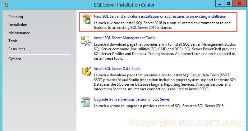 วิธีการติดตั้ง SQL Server 2016 Express Edition แบบละเอียดครับ - NONGIT.COM