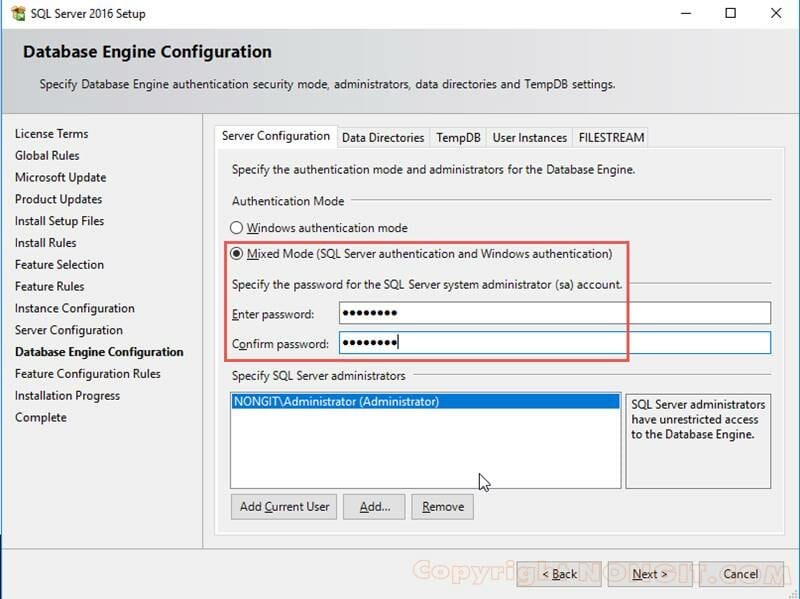 วิธีการติดตั้ง SQL Server 2016 Express Edition แบบละเอียดครับ - NONGIT.COM