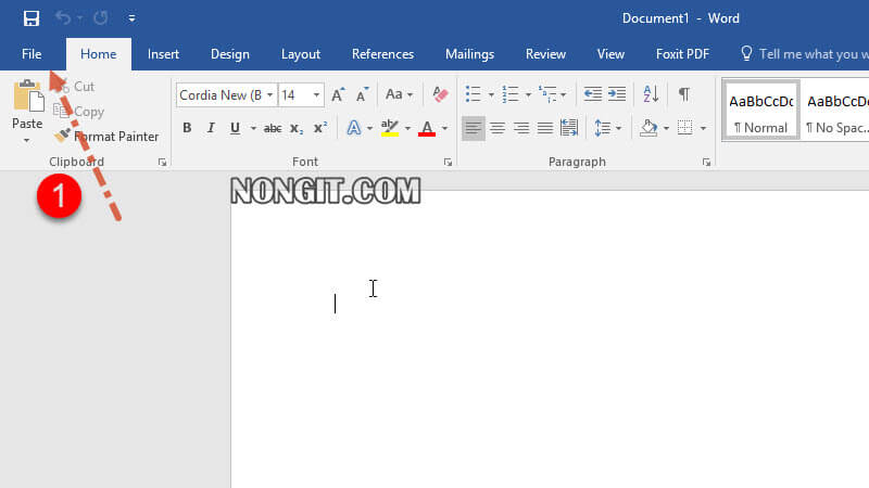 วิธีตั้งค่า Word 2016 และ 2013 ไม่ต้องแสดงหน้า Start Screen - NONGIT.COM