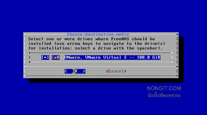 วิธีติดตั้ง Freenas Os ใน Vmware Workstation Nongitcom 9778
