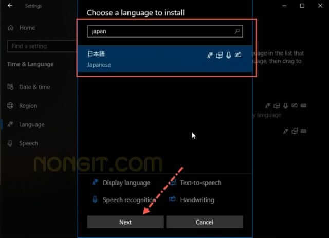 วิธีเพิ่มแป้นพิมพ์ (keyboard) ภาษาญี่ปุ่น (Japan) ใน Windows 10