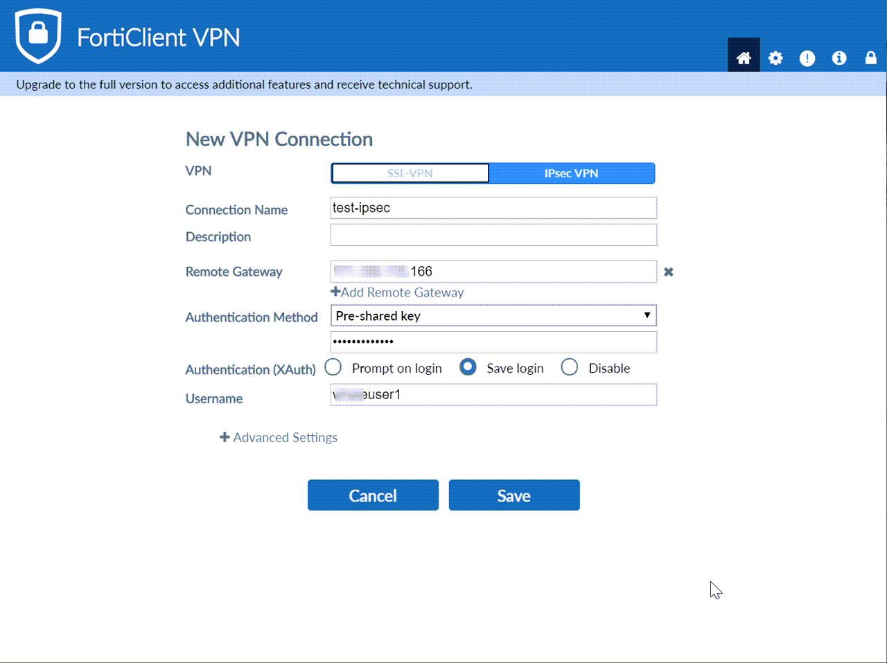 วิธีติดตั้ง FortiClient VPN และการตั้งค่าเชื่อมต่อ SSL-VPN