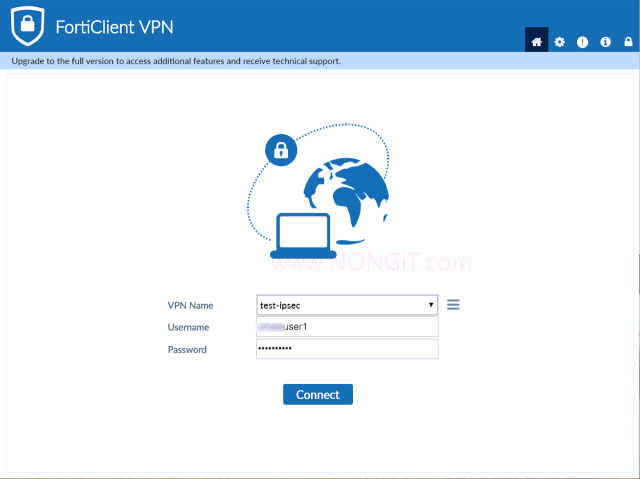วิธีติดตั้ง FortiClient VPN และการตั้งค่าเชื่อมต่อ SSL-VPN