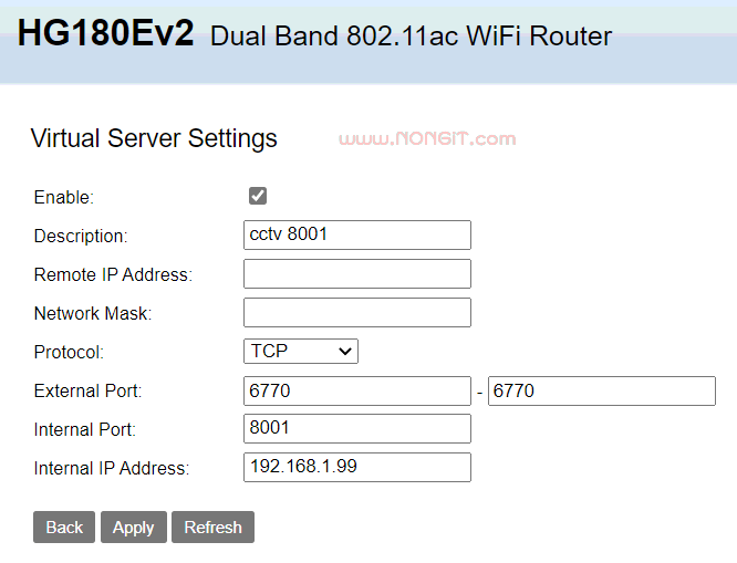 วิธีตั้งค่า forward port เน็ต AIS fiber ด้วย thddns.net ฟรี - NONGIT.COM