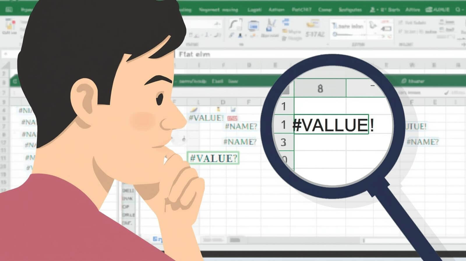 วิธีแก้ปัญหา สูตร Excel ขึ้น error #VALUE!, #NAME? แบบจับมือทำ